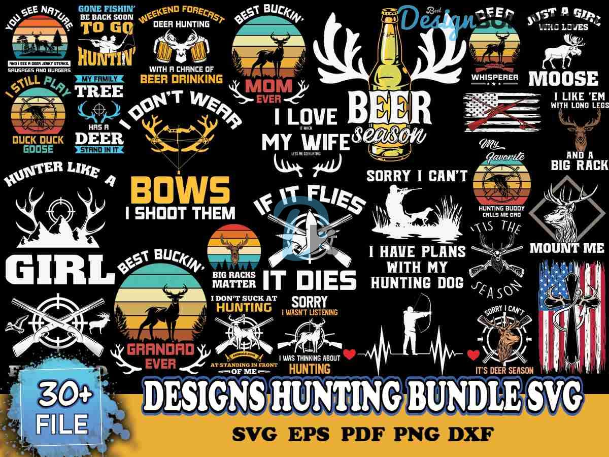 30 Designs Hunting Bundle Svg, Hunting Svg, Hunt Svg » BestDesignBundle